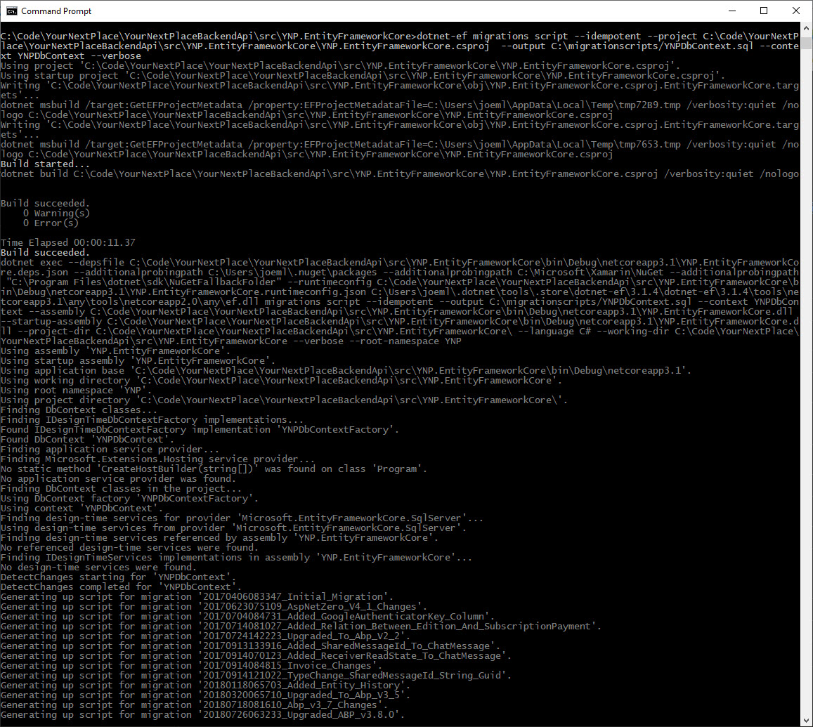 Issue With Failed Exit Code 1 After Updating To Net Core 314 · Issue 20 · Peksproef 8447